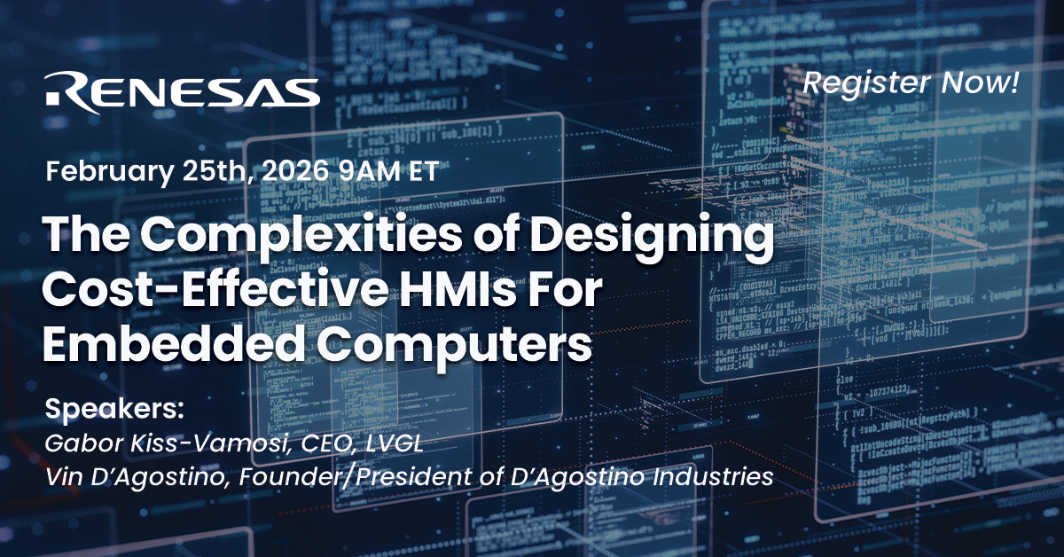 Webinar: The Complexities of Designing Cost-Effective HMIs For Embedded Computers by Embedded ...