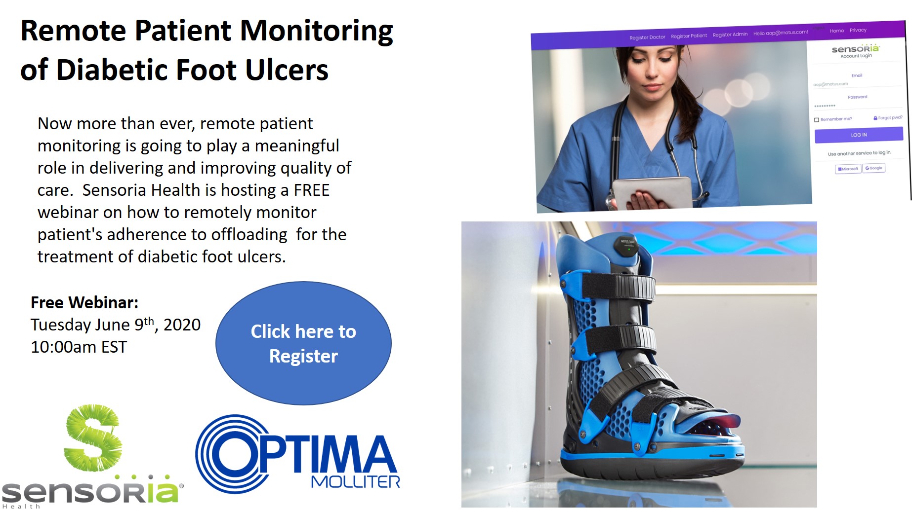 Webinar: Remote Patient Monitoring of Diabetic Foot Ulcers by Sensoria ...
