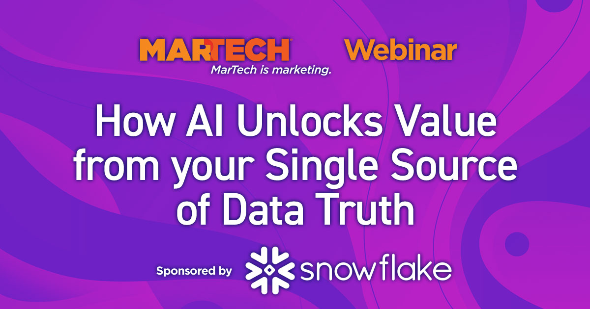 Webinar: How AI Unlocks Value from your Single Source of Data Truth by ...