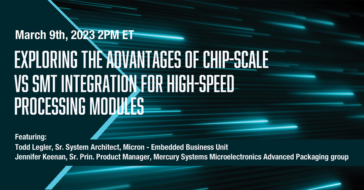 Webinar: Exploring the advantages of chip-scale vs SMT integration for ...