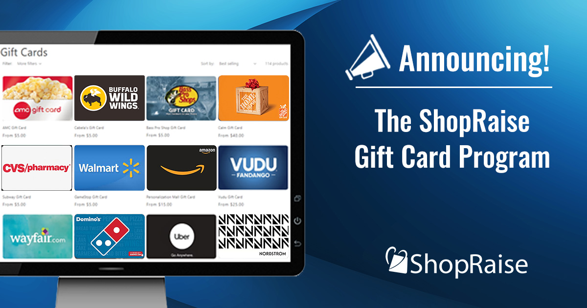Webinar: Announcing ShopRaise New Gift Card Program by ShopRaise