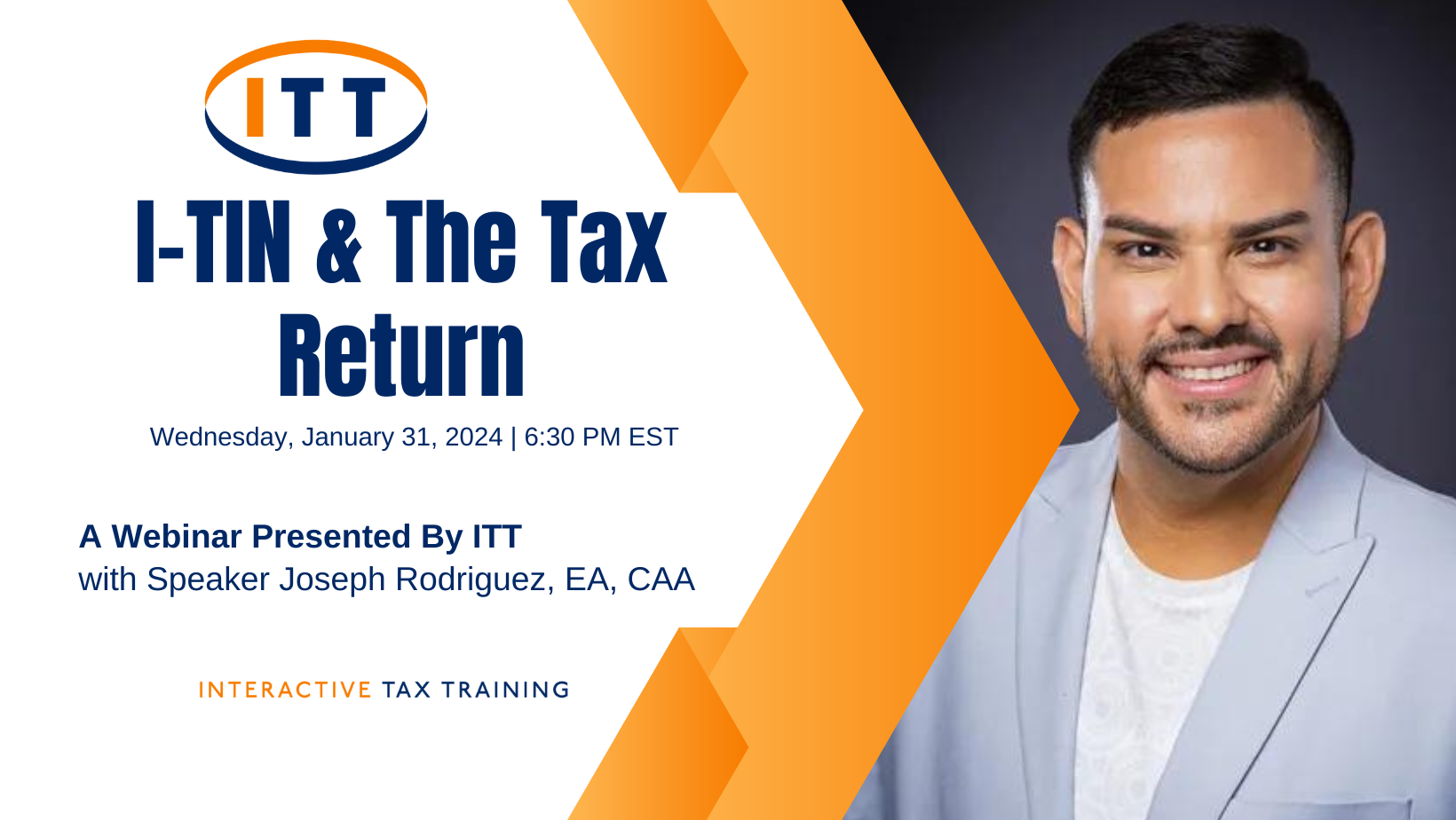 Webinar: I-TINs & The Tax Return by Interactive Tax Training