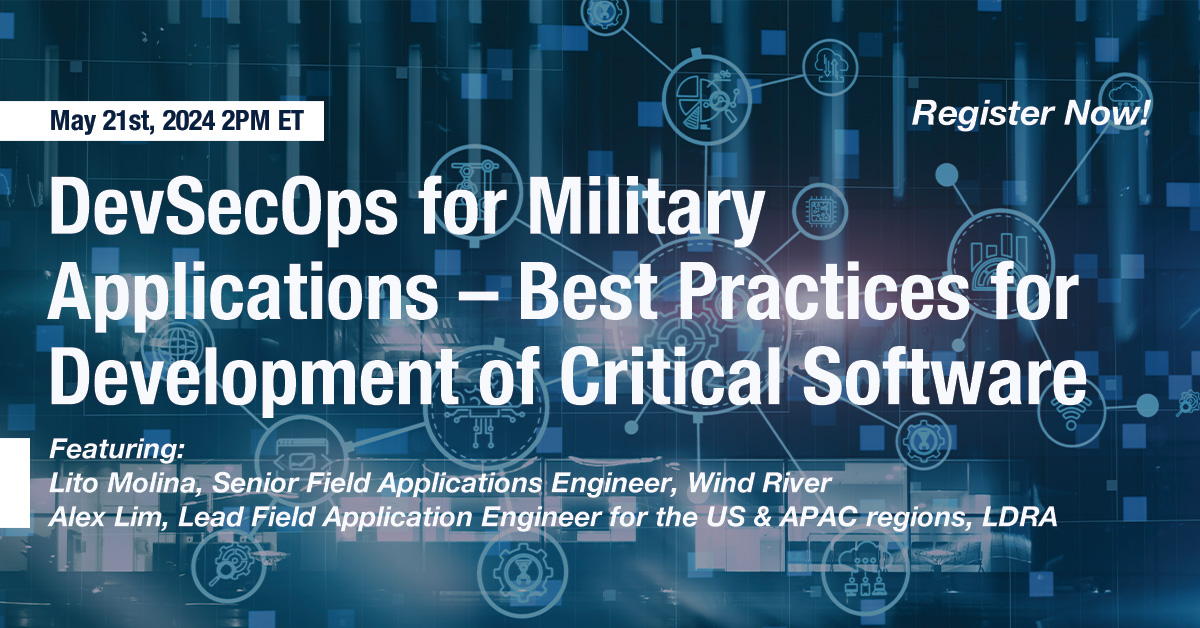 Webinar: DevSecOps for Military Applications – Best Practices for ...