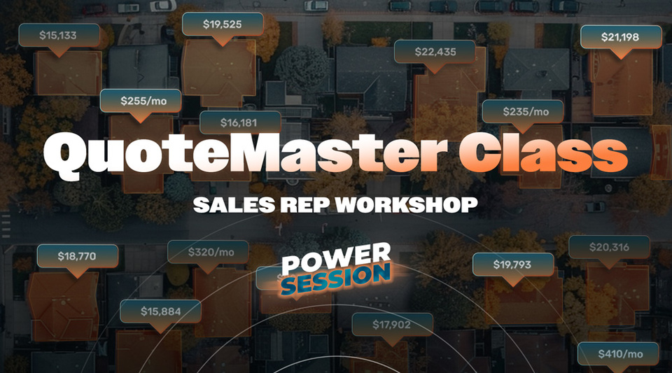 Webinar: QuoteMaster Class: Maximizing Sales with Rep Quotes by Roofing ...
