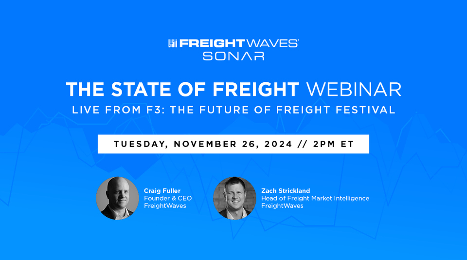 Webinar: The State of Freight Webinar: Live from F3 - Future of Freight ...