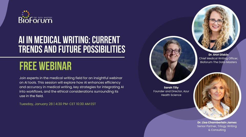 Webinar: AI in Medical Writing: Current Trends and Future Possibilities ...