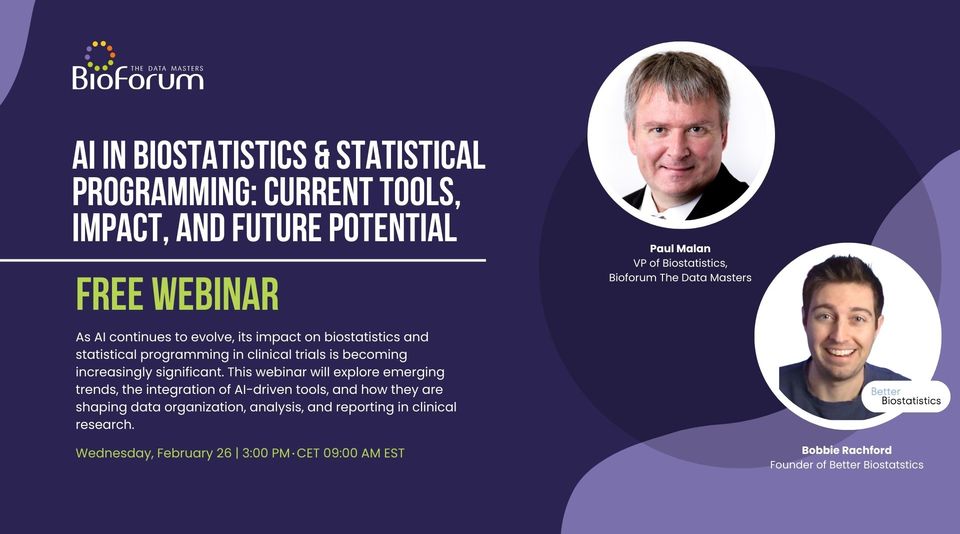 Webinar: AI in Biostatistics & Statistical Programming: Current Tools, Impact, and Future ...