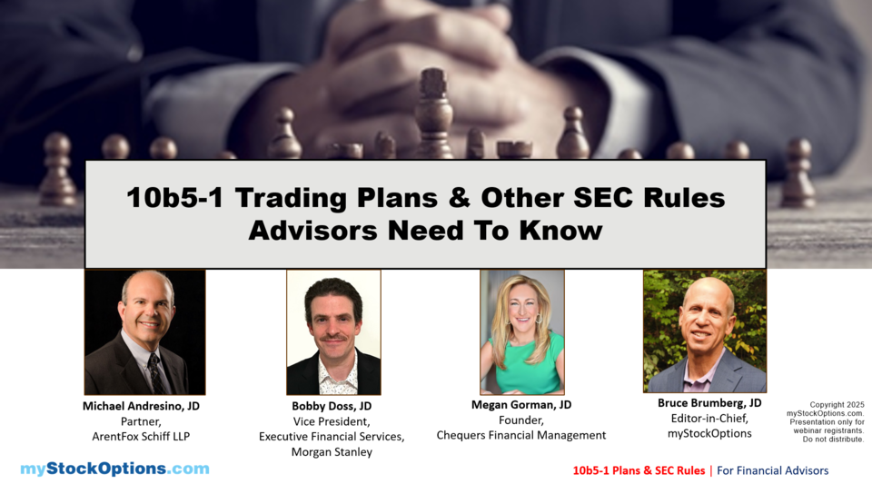 Webinar: 10b5-1 Trading Plans & Other SEC Rules Advisors Must Know by ...