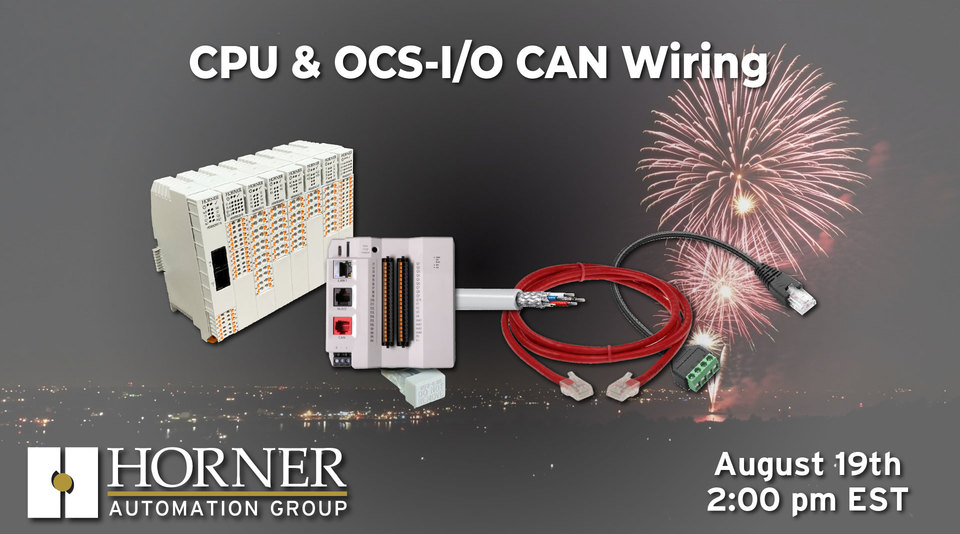 Webinar: CPU & OCS-I/O CAN Wiring by Horner Automation
