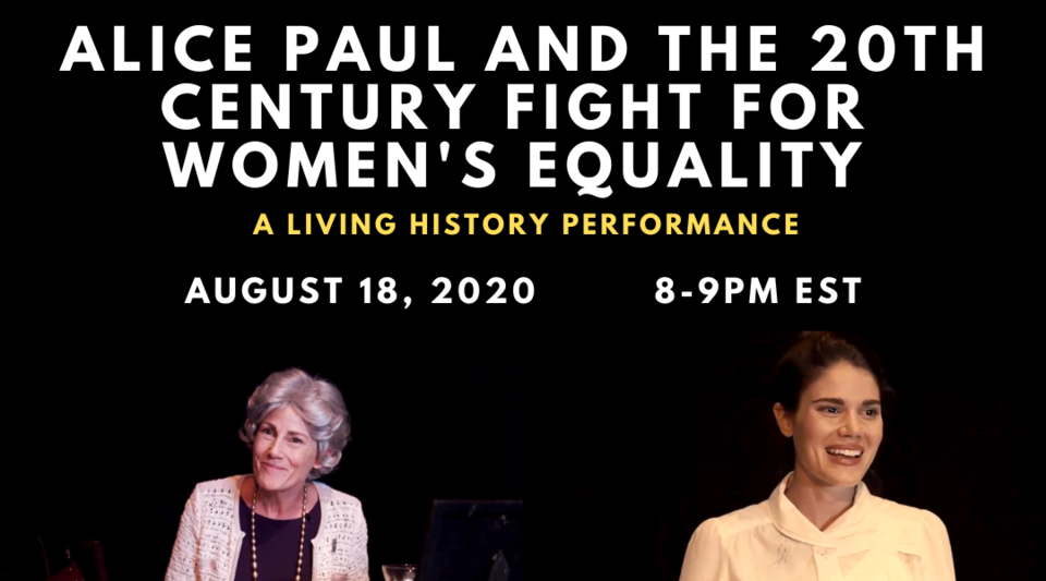 Webinar: Alice Paul and the 20th Century Fight for Women's Equality; A ...