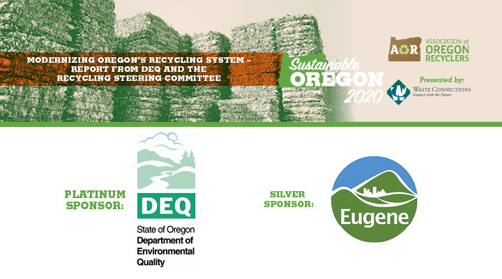Webinar: Modernizing Oregon’s Recycling System – Report from DEQ and ...