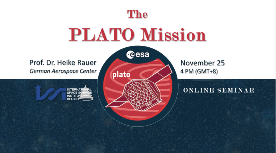 Webinar: ESA's PLATO Mission by International Space Science Institute ...