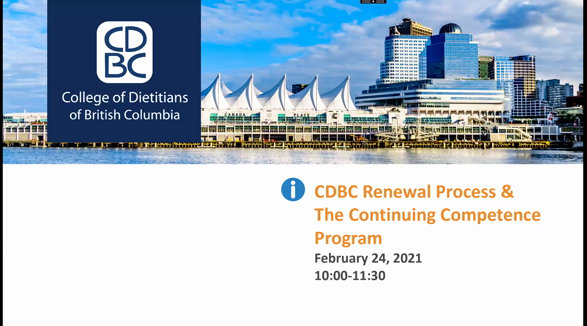 Webinar: [Recording] The New Annual CCP Program by Find BC Dietitians