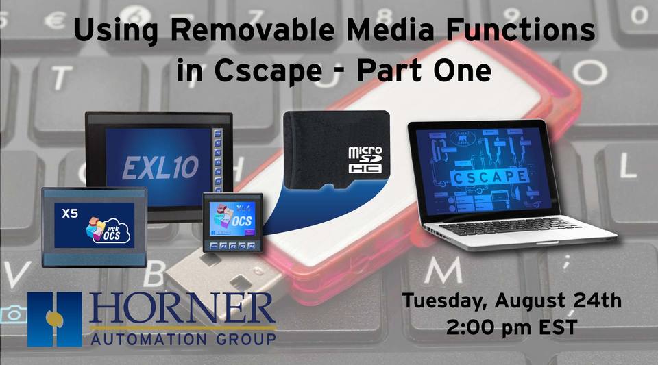 Webinar: Using Removable Media Functions in Cscape - Part One by Horner Automation