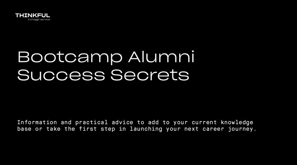 Webinar: Thinkful Webinar Replay || Bootcamp Alumni Success Secrets by ...
