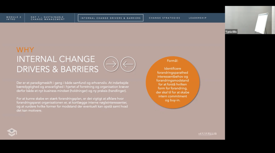 Webinar: 1. Internal change drivers & barriers by Sustainable Business ...