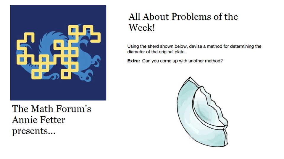Webinar: Problems of the Week, with the Math Forum's Annie Fetter by ...