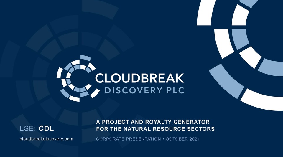 Webinar: Cloudbreak Discovery PLC – Investor Presentation and Q&A ...