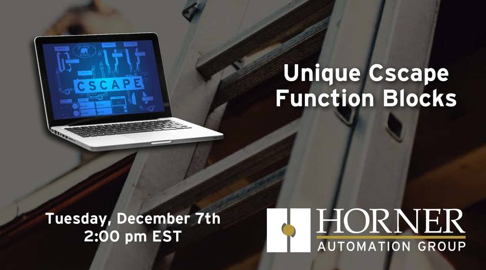 Webinar: Unique Cscape Function Blocks by Horner Automation