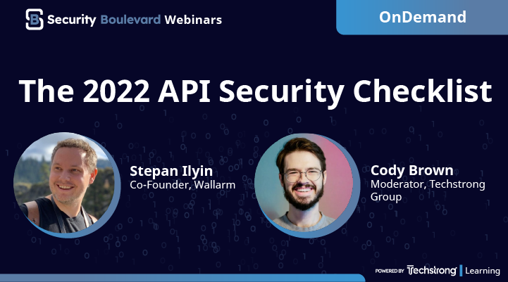 Webinar: The 2022 API Security Checklist by Techstrong Learning