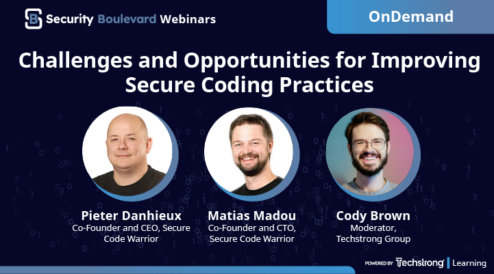 Webinar: Challenges and Opportunities for Improving Secure Coding Practices by Techstrong Learning