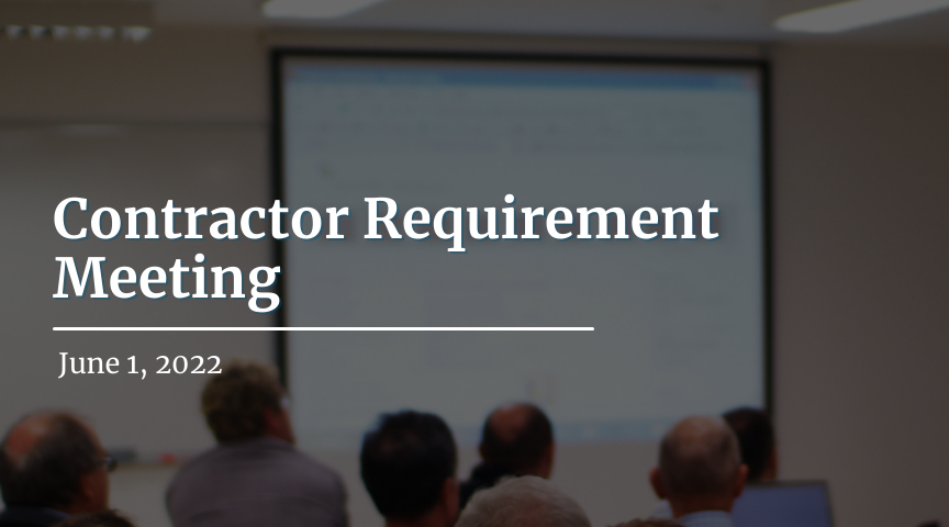 Webinar: Contractor Requirement Meeting by Veriforce