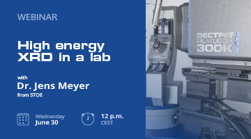 Webinar: High Energy XRD In a Lab by DECTRIS Ltd.