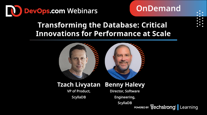 Webinar: Transforming the Database: Critical Innovations for Performance at Scale by Techstrong ...