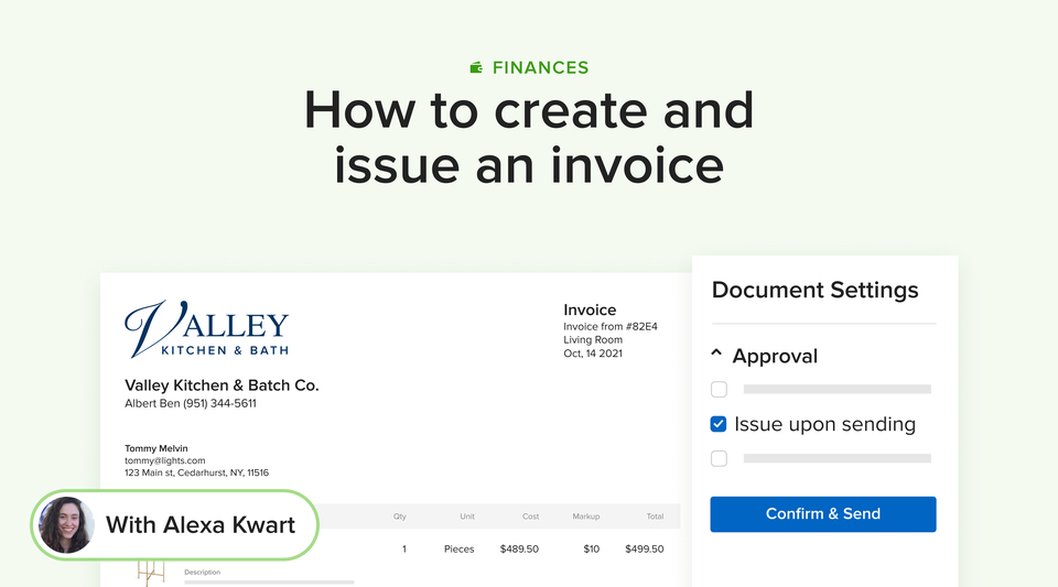 Webinar: How to Create and Issue an Invoice - UK/IE by Houzz Pro