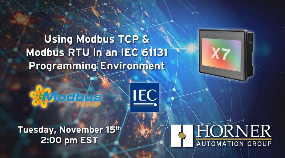 Webinar: Using Modbus TCP & Modbus RTU in an IEC 61131 Programming ...