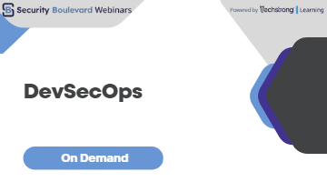 Webinar: DevSecOps by Techstrong Learning