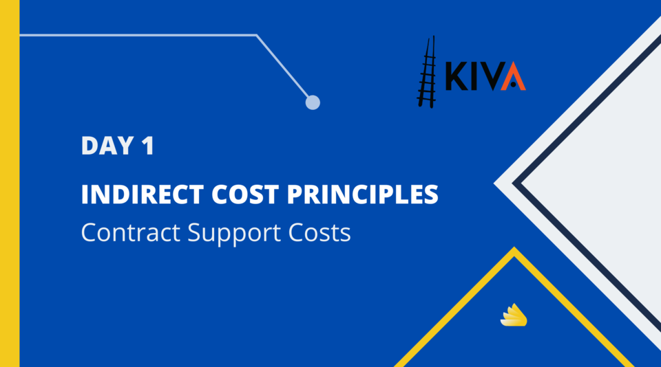 Webinar: Day 1 - Indirect Cost Principles: Contract Support Costs by ...