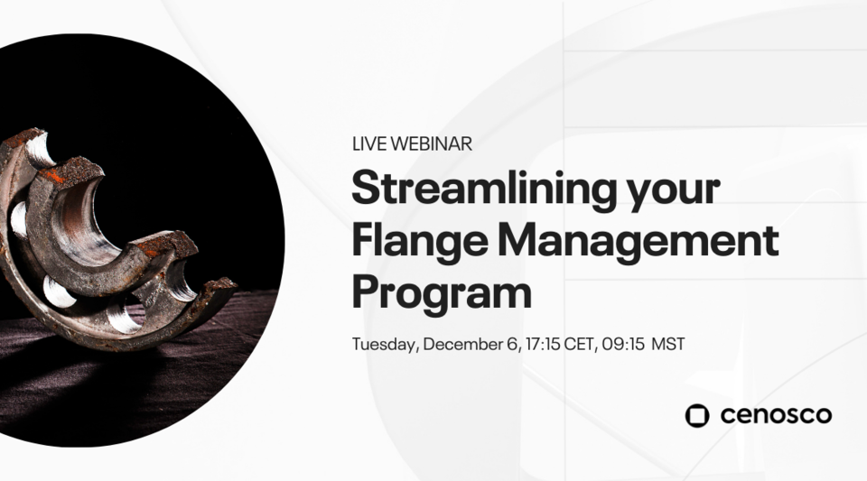 Webinar: Streamlining your Flange Management Program by Cenosco