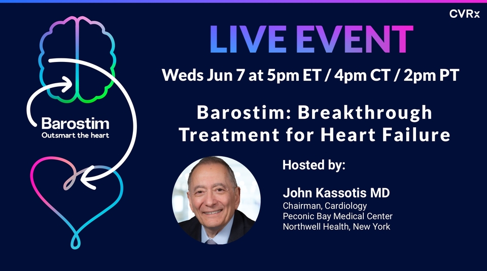 Webinar: Barostim: Breakthrough Treatment for Heart Failure by Barostim