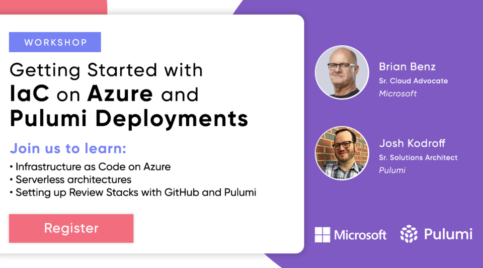 Webinar: Getting Started with Azure IaC and Pulumi Deployments by Pulumi