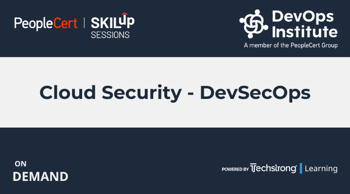 Webinar: Cloud Security - DevSecOps (NAM/EMEA) by Techstrong Learning
