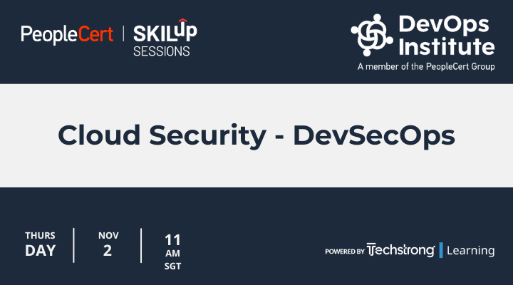 Webinar: Cloud Security - DevSecOps (APAC) by Techstrong Learning