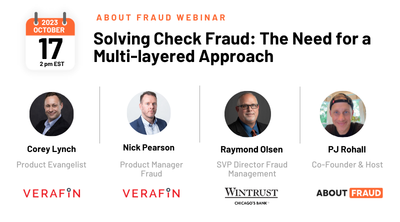 Webinar: Solving Check Fraud: The Need for a Multi-Layered Approach by ...