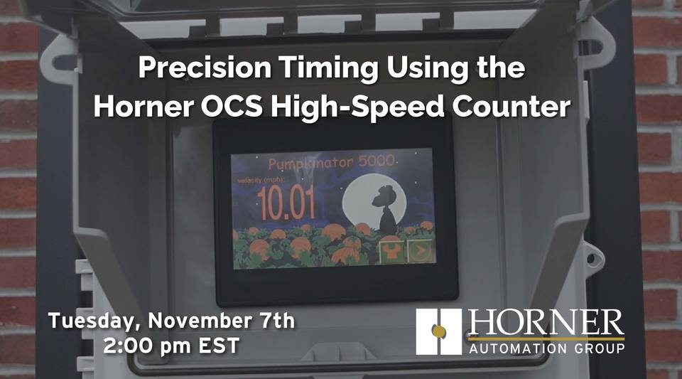 Webinar: Precision Timing Using the Horner OCS High-Speed Counter by ...