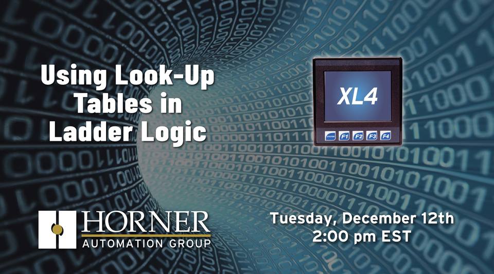Webinar: Using Look-Up Tables in Ladder Logic by Horner Automation
