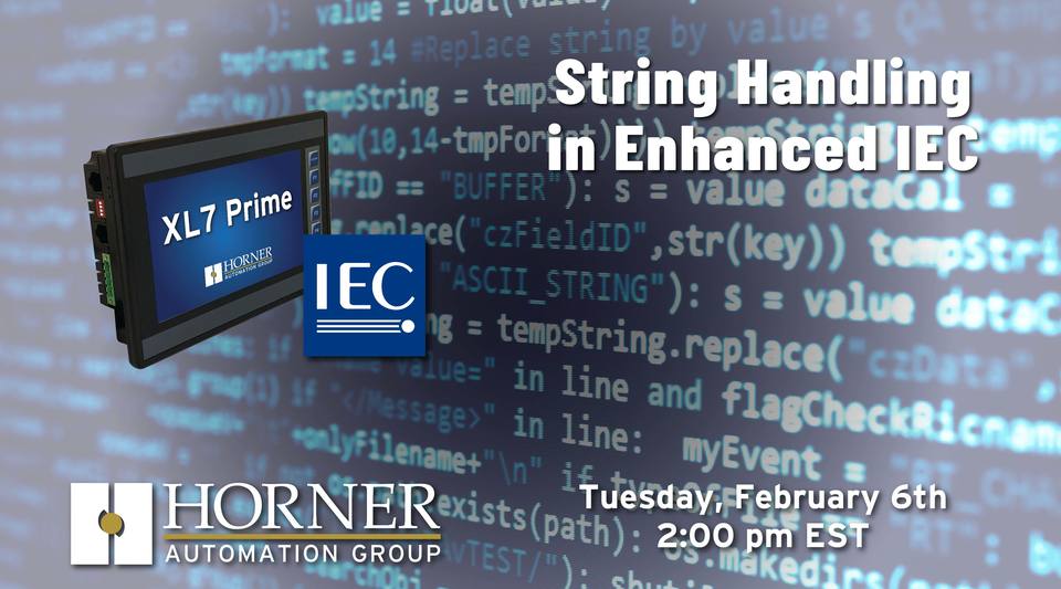 Webinar: String Handling in Enhanced IEC by Horner Automation