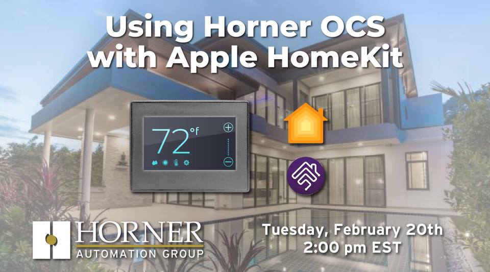 Webinar: Using Horner OCS with Apple HomeKit by Horner Automation