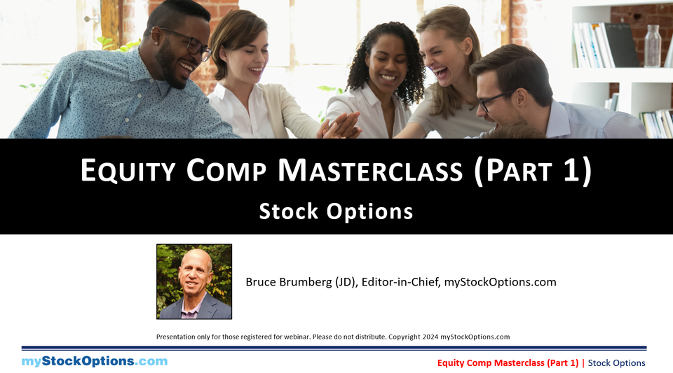 Webinar: Equity Comp Masterclass (Part 1): Stock Options by ...
