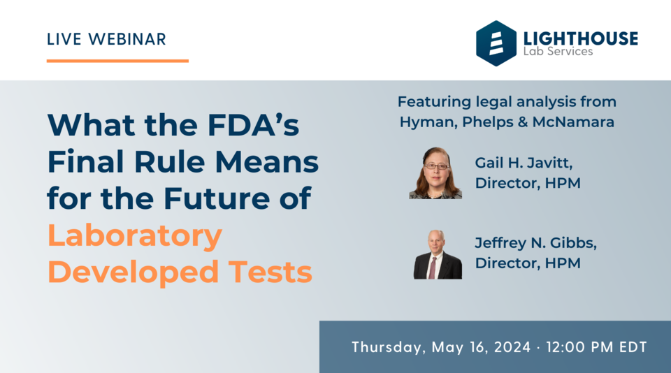 Webinar: What the FDA's Final Rule Means for the Future of Laboratory ...