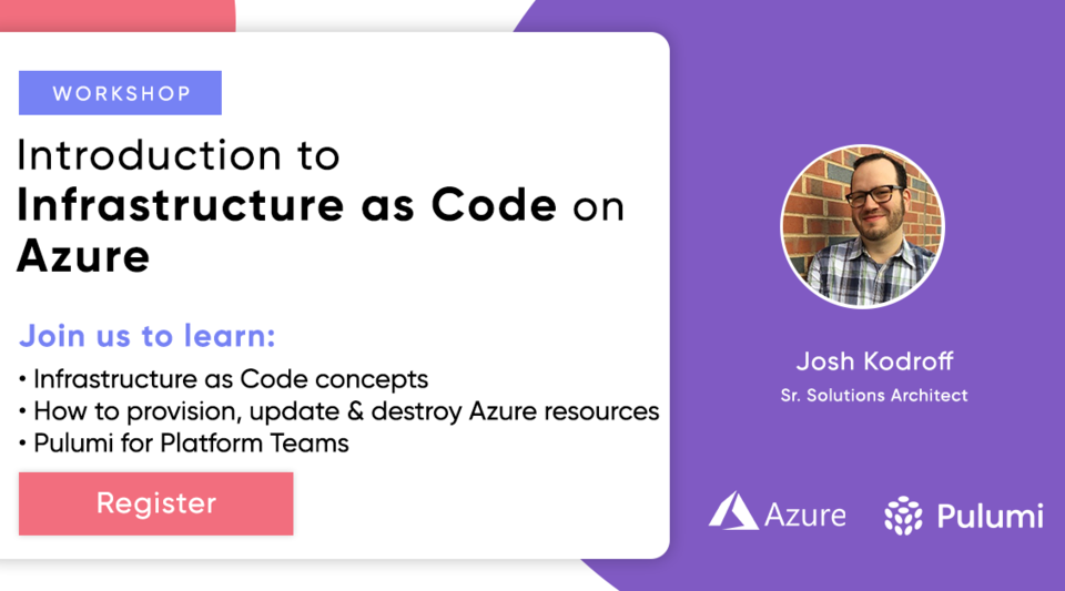 Webinar: Introduction to Infrastructure as Code on Azure by Pulumi