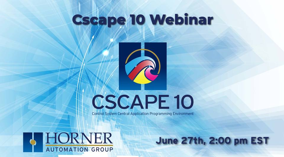 Webinar: Cscape 10 Webinar by Horner Automation