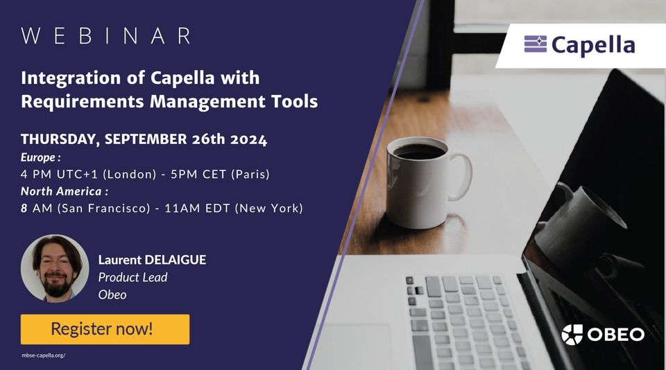 Webinar: Integration of Capella with Requirements Management Tools by Obeo