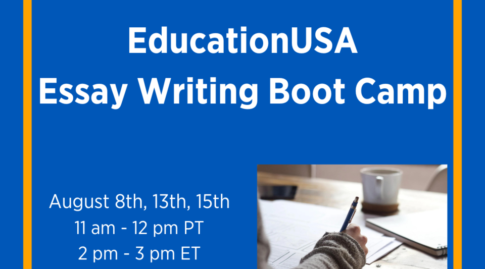 Webinar: 2024 EducationUSA Essay Writing Boot Camp by EducationUSA Canada