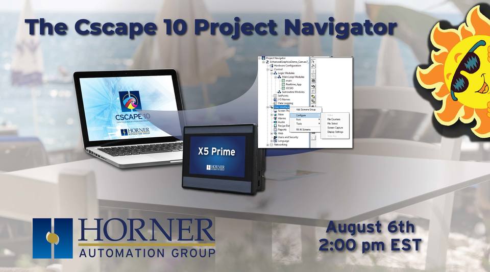 Webinar: The Cscape 10 Project Navigator by Horner Automation